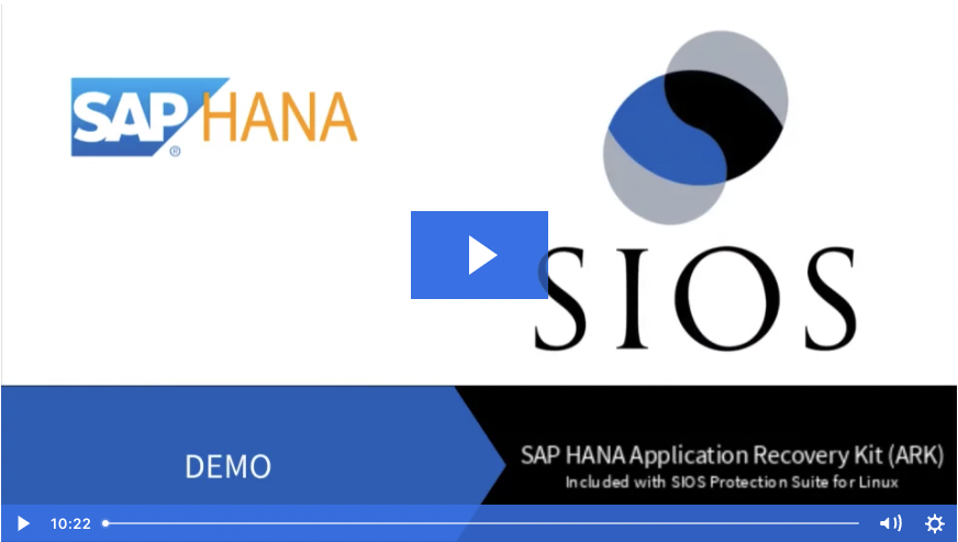 SAP HANA Application Recovery Kit (ARK) Demo | SIOS